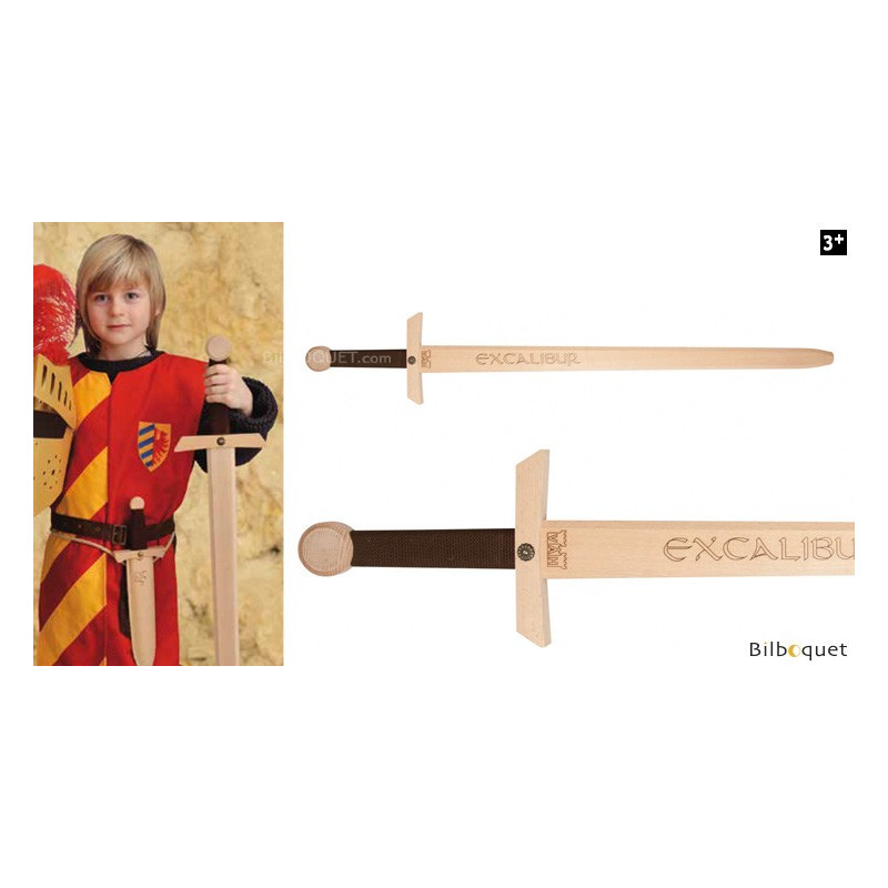 Épée en bois à deux mains Excalibur 102cm