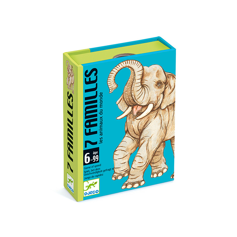 Jeu de cartes 7 Familles - Animaux du Monde