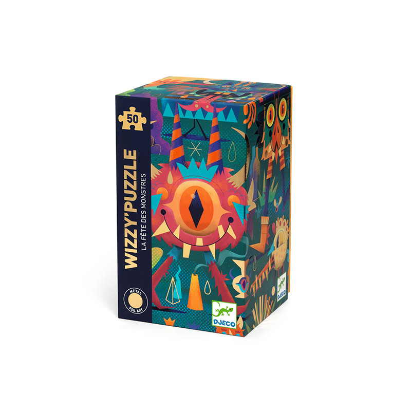 La fête des monstres - Puzzle Wizzy 50 pièces