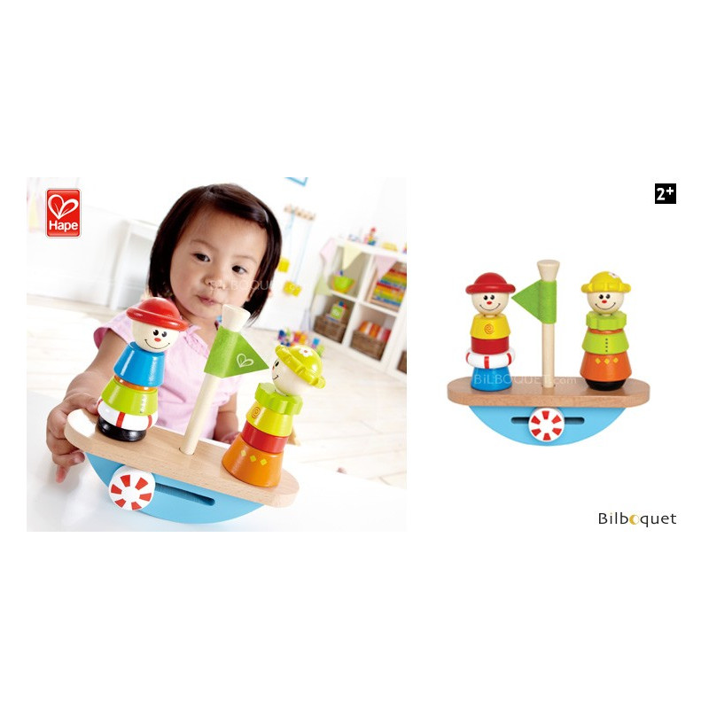 Balance Boat - Wooden Stacking Toy